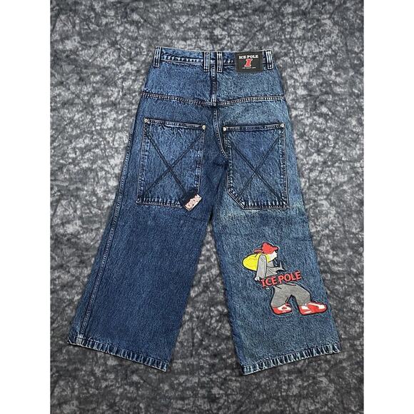 Ice Pole | Jeans | Vtg Ice Pole Jean Baggy Embroidered Tab Pants 32x29 ...